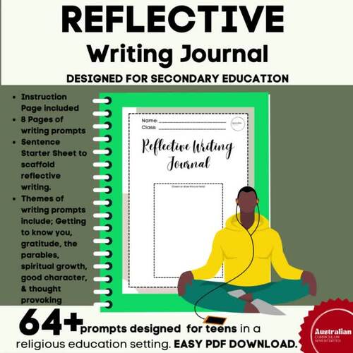 Reflective Writing Journal for Teens by Australian Curriculum Adventures