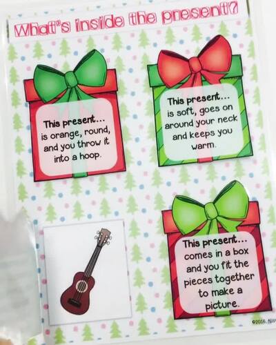 Inferencing Activity Speech Therapy | Christmas Speech Therapy by ...