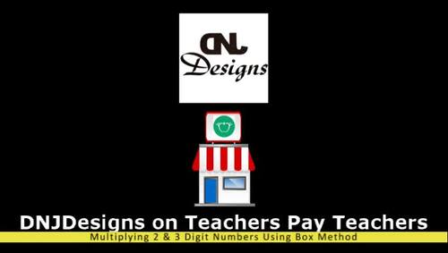 Multiplying 2 & 3 Digit Numbers Using Box Method Boom Card™ Deck