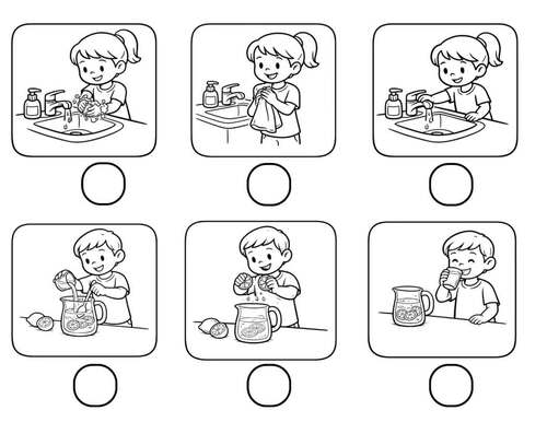 3-Step Picture Sequencing Worksheets | Beginning Middle End | No Prep ...