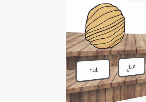 _OUT & _UT Sight Words Picture Match Reading Game, English Language Centers