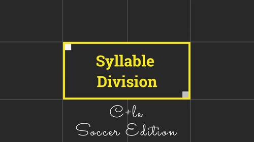 Consonant le Orton Gillingham Syllable Division - BOOM C + le Turtle ...