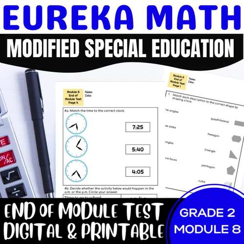 Special Education Engage NY {Eureka} Math Grade 2 Modified End of ...