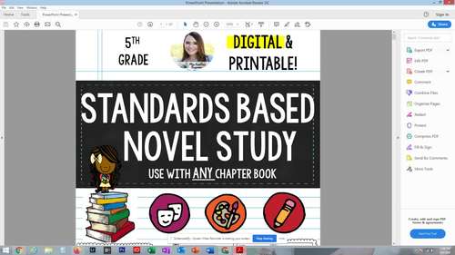 Novel Study for ANY CHAPTER BOOK | Google Slides Distance Learning