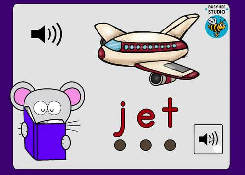 CVC SHORT E VOWEL FLASHCARDS WITH AUDIO PHONICS BLENDING CVC BOOM CARDS ...