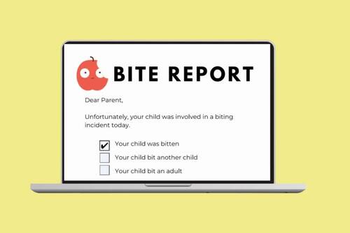 Daycare Biting Letter To Parents | Biting Report | Biting Letter ...
