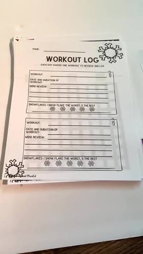PE Winter Activity Packet by Homestead PhysEd | TPT