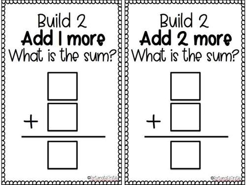 Addition Task Cards: Building with Unifix cubes by Fortunate Firstie