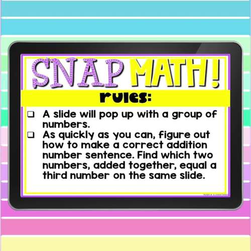 Math Fact Fluency DIGITAL GAME | Addition Subtraction Game | TPT