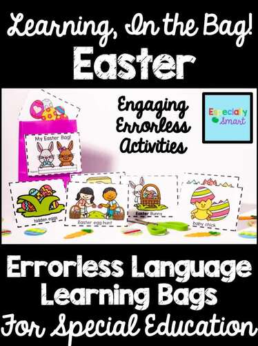Easter Errorless Learning Worksheets for Special Education and preschool