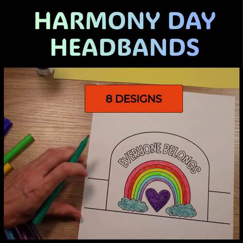 Harmony Day Headbands Craftivity | Harmony Week Headbands Craft ...
