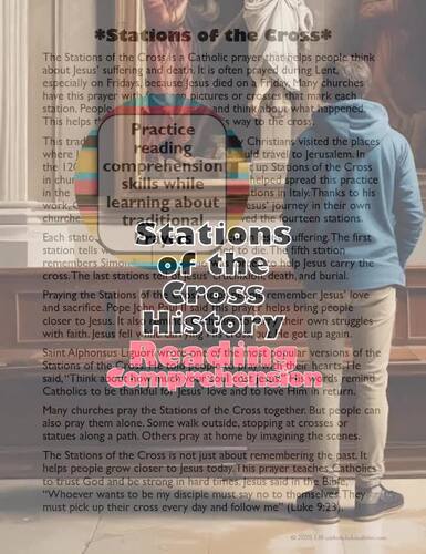Stations of the Cross History Reading Comprehension | Saint Alphonsus ...