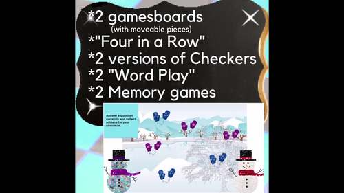 Winter Partner Games on Google Jamboard™ by Jo Jo's Jungle | TPT