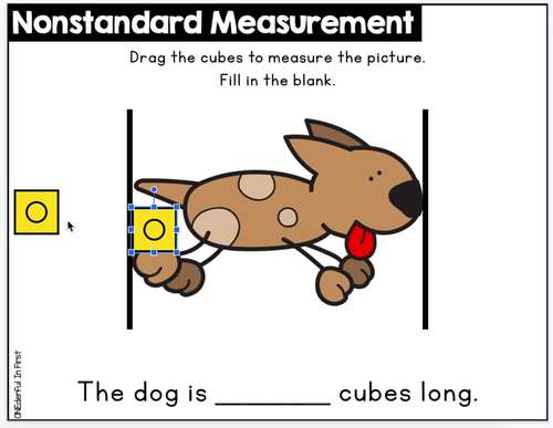Nonstandard Measurement Activities for Google Slides (1st Grade)