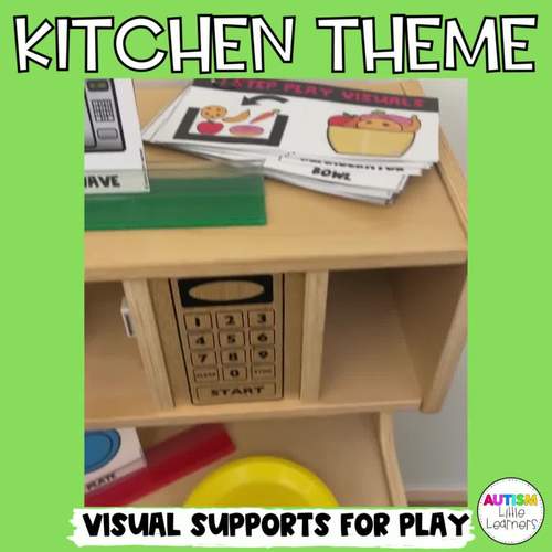 Autism & Play - Kitchen Theme Visuals/Activities For Special Education