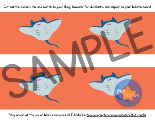 Maldives Bulletin Board Borders, Boho Class Decor Geography Asia Mini ...