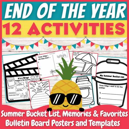 Summer Bucket List Memories Favorites End of Year June Pineapple ...
