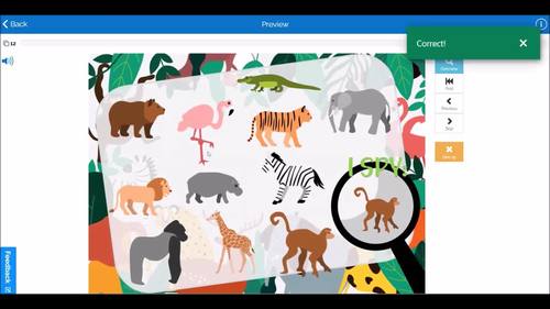 I Spy: Zoo Animals Boom Cards™ by Mau SLP | TPT