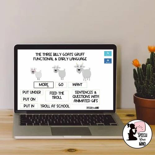 Three Billy Goats Boom Cards™ Functional Communication Gifs | Three ...