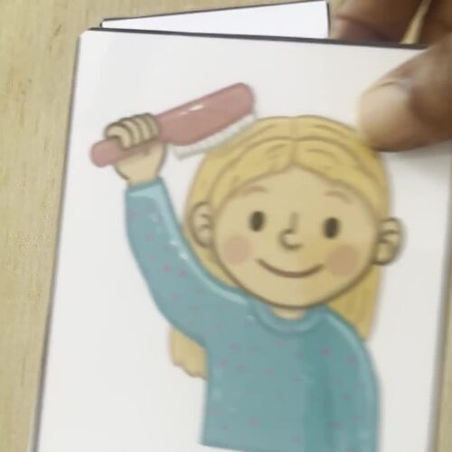 Daily Morning Bedtime Routine Visuals Flash Cards for Toddler Kids Autism