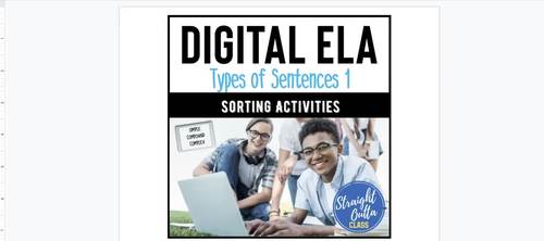 Digital Simple, Compound, Complex Sentence Sort Activity | Google Classroom