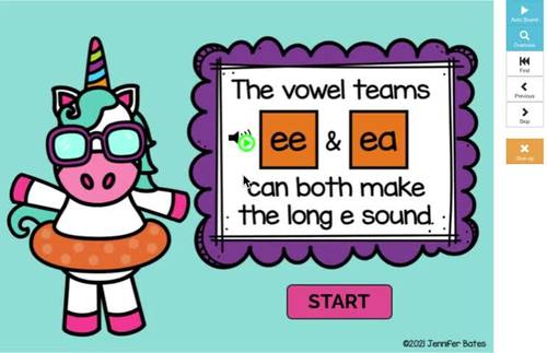 ee ea Long e Vowel Teams Build It! Boom Cards Distance Learning | TPT