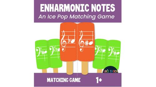 Music Flats Sharps Enharmonics: Summer Fun Matching Game by Let's Teach ...