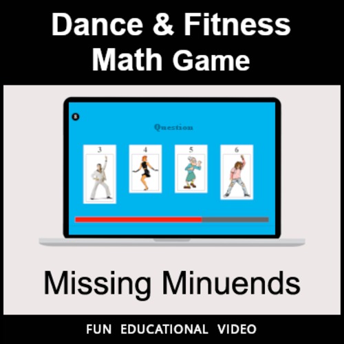Missing Minuends - Math Dance Game & Math Fitness Game - Math Video
