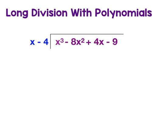 Long Division with Polynomials Video by Magarine Math | TpT