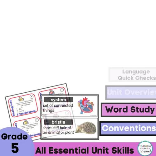myView Grade 5 Unit 2 Bundle 2 Vocabulary Word Study Comprehension ...