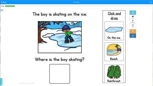 Winter Wh Questions Boom Cards | Wh Questions for Speech Therapy