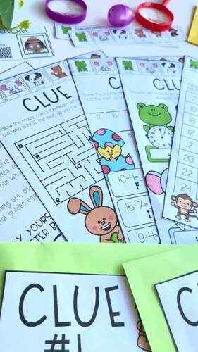 Easter Escape Room | Spring Mystery Activity | Problem Solving Review ...