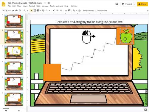 Mouse and Trackpad Practice Slides Distance Learning by Brittany Washburn