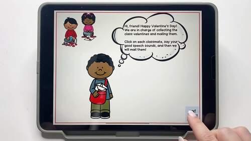 No Print Valentine's Day Apraxia by Speech Tea | TPT