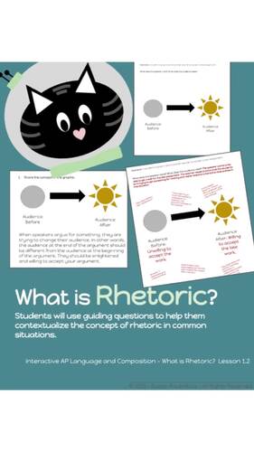 AP Lang and Comp: What is Rhetoric? Graphic Organizer for Small Group ...