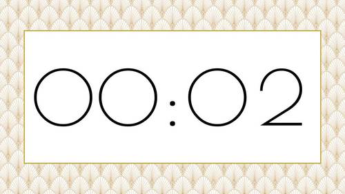 30 ART DECO (W) Video Countdown Timers - For PowerPoint, Slides, Keynote