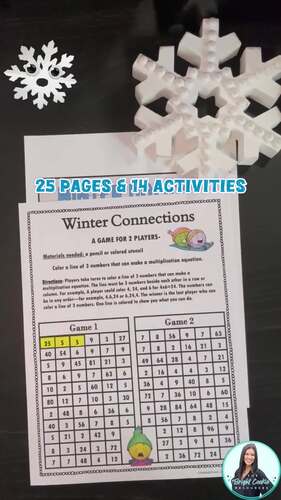 Winter Holiday Activities 3rd Grade |4th Grade Winter Math |Reading ...