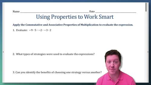 Using Properties to Work Smart by Foiled By Math | TPT