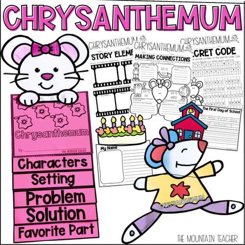 Chrysanthemum Read Aloud Activities with Back to School Crafts | TPT