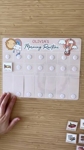 Editable Visual Chore Chart for Kids | Daily Routine & Responsibility ...