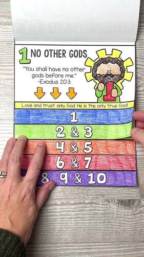 Ten Commandments Bible Craft Activity for Christian Kids & Sunday School