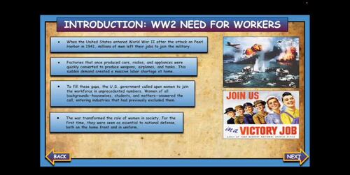 Women's Role During WW2. L72 Bundle.Powerpoint. Worksheets.Articles. Notes