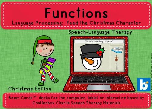 Functions Feed the Christmas Character Boom Cards | TPT