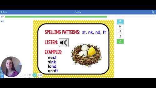 End Blends BOOM CARDS | 1st Grade Wonders 2023, 2020 | Unit 2 Week 3 ...
