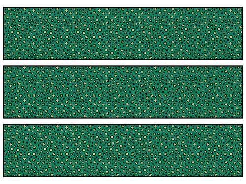 St Patrick's Day Bulletin Board Borders in Shades of Green Classroom Decor