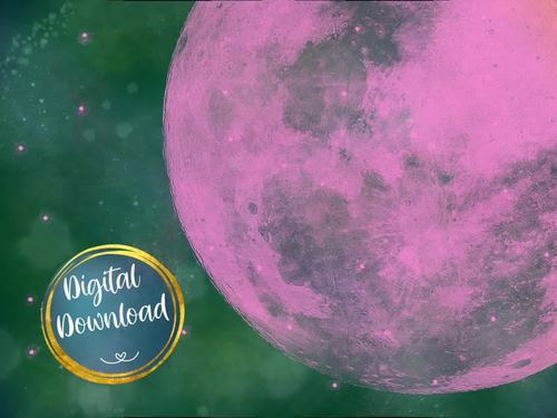 Abstract Moon digital papers by Teach Elite | TPT