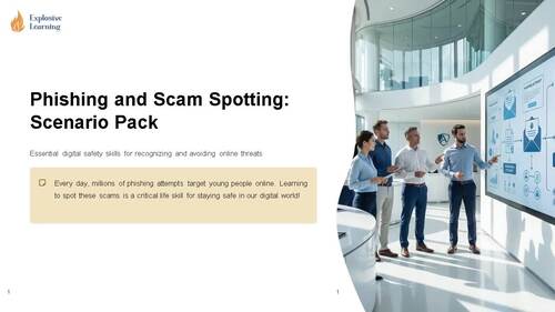 Phishing and Scam Spotting Scenario Pack Essential : Lesson Pack ...