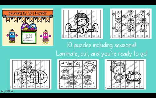 Number Sense Centers- 1 more 1 less, 10 more 10 less by Those Who Can