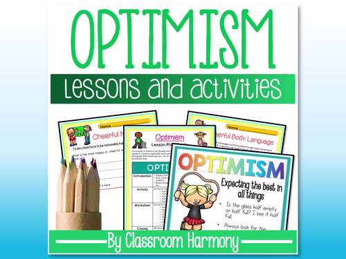 Optimism & Cheerfulness SEL Lessons & Activities | Positive Mindset ...