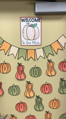 October Classroom Door Decorations by Teaching with Kaylee B | TPT